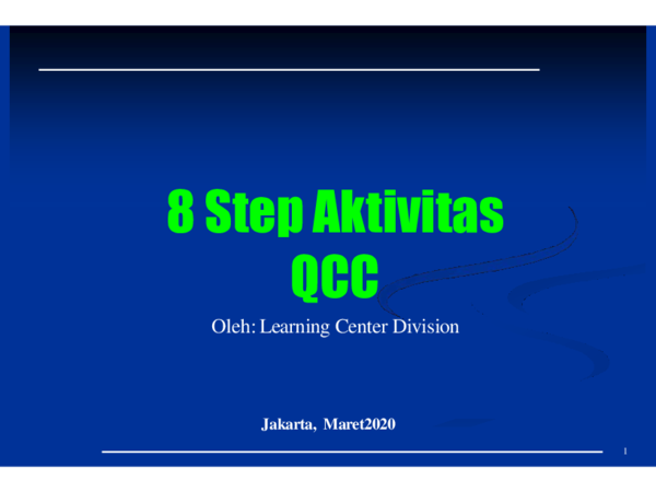 (PDF) 8 Step Aktivitas QCC