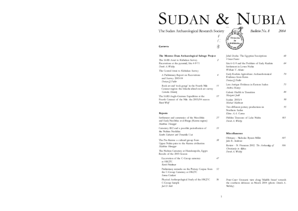 (PDF) The Pre-Kerma : a cultural group from upper Nubia prior to the ...