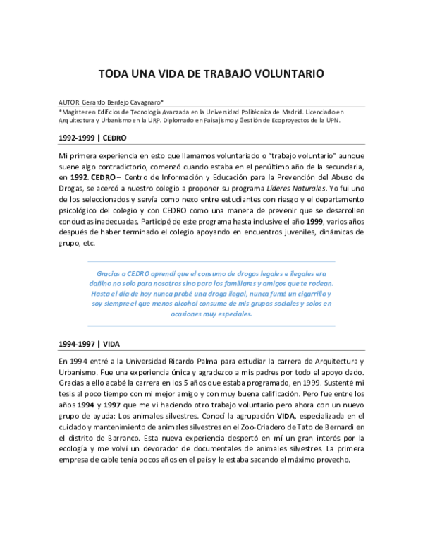 (PDF) TODA UNA VIDA DE TRABAJO VOLUNTARIO