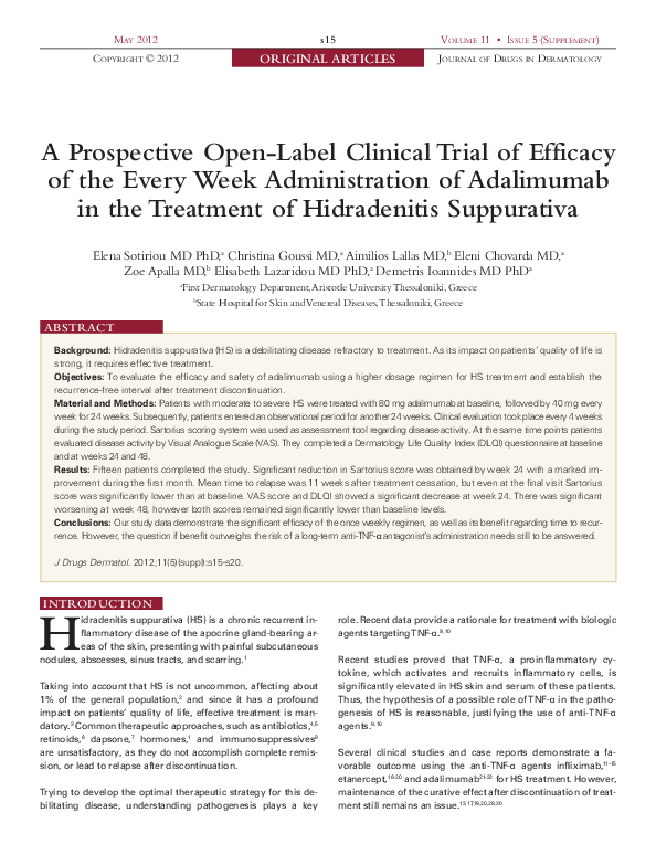 (PDF) A Prospective Open-Label Clinical Trial of Efficacy of the Every ...