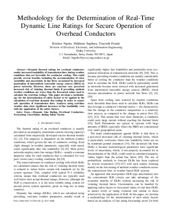(PDF) Methodology for the Determination of Real-Time Dynamic Line ...