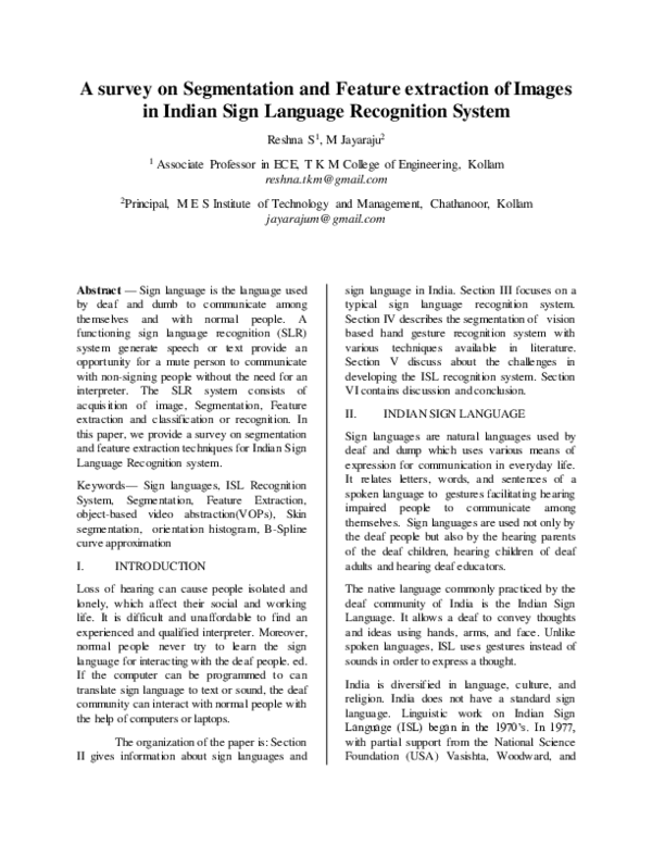 Pdf A Survey On Segmentation And Feature Extraction Of Images In