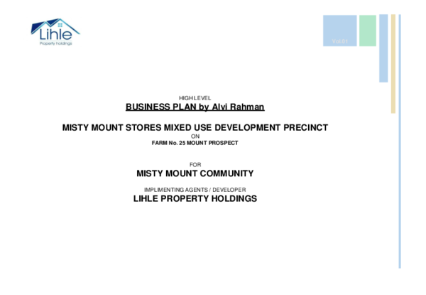 (PDF) Community Property Holdings Business Plan