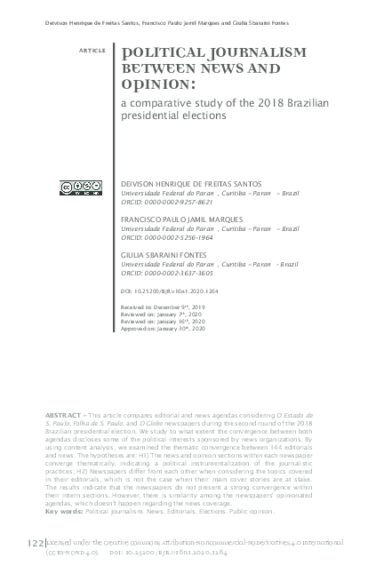 (PDF) POLITICAL JOURNALISM BETWEEN NEWS AND OPINION: A comparative ...