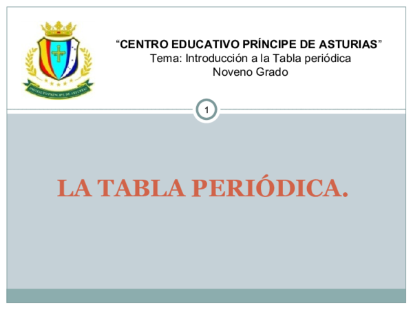 (PPT) Tabla Periodica