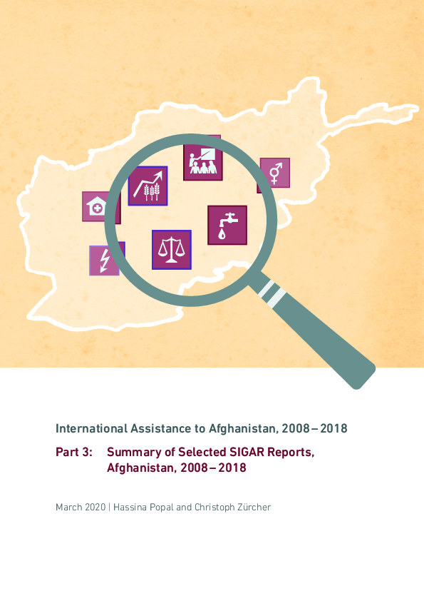 (PDF) International Assistance to Afghanistan, 2008 – 2018 Part 3 ...