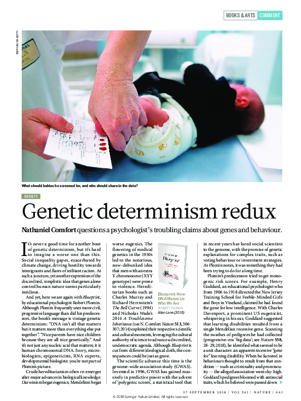(PDF) Genetic determinism rides again