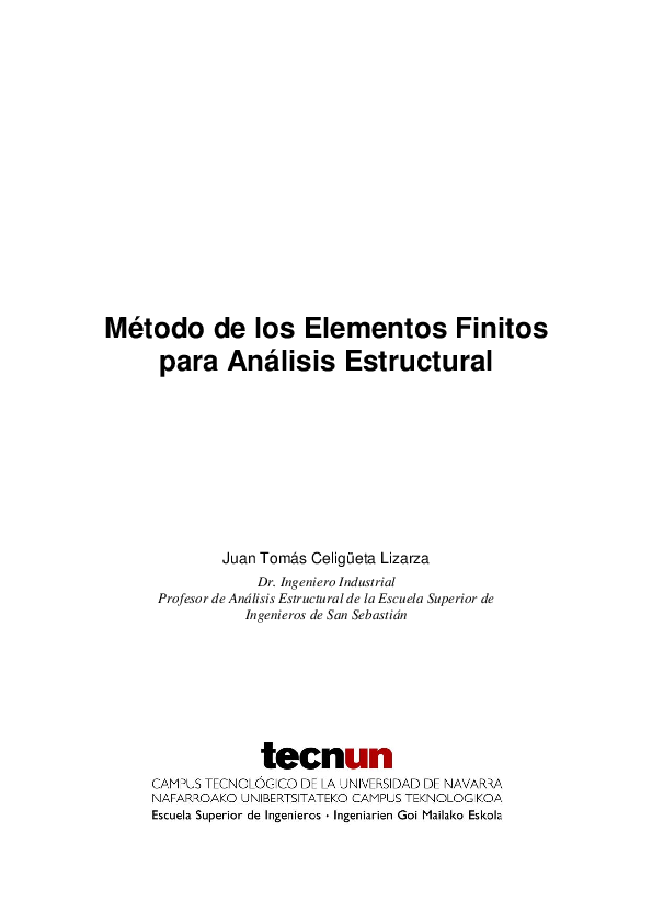 (PDF) Método de los Elementos Finitos para Análisis Estructural