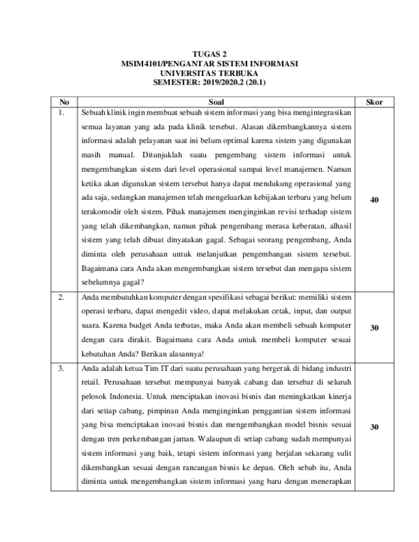 (PDF) MSIM4101 tugas