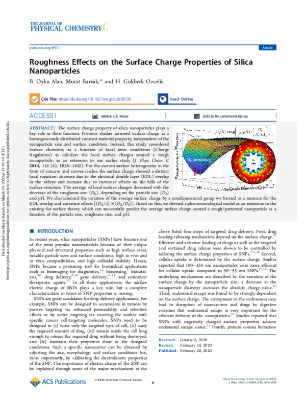 (PDF) Roughness Effects on the Surface Charge Properties of Silica ...