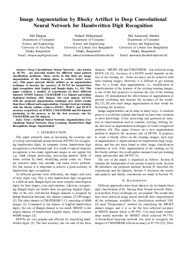 (PDF) Image Augmentation by Blocky Artifact in Deep Convolutional ...