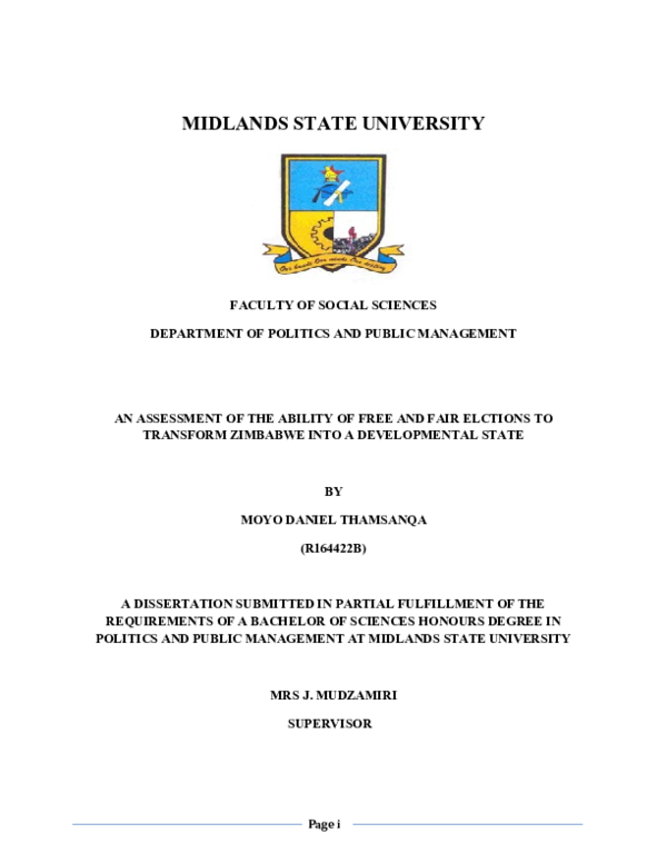(DOC) Final Dissertation Daniel T | Daniel Moyo Thamsanqa - Academia.edu