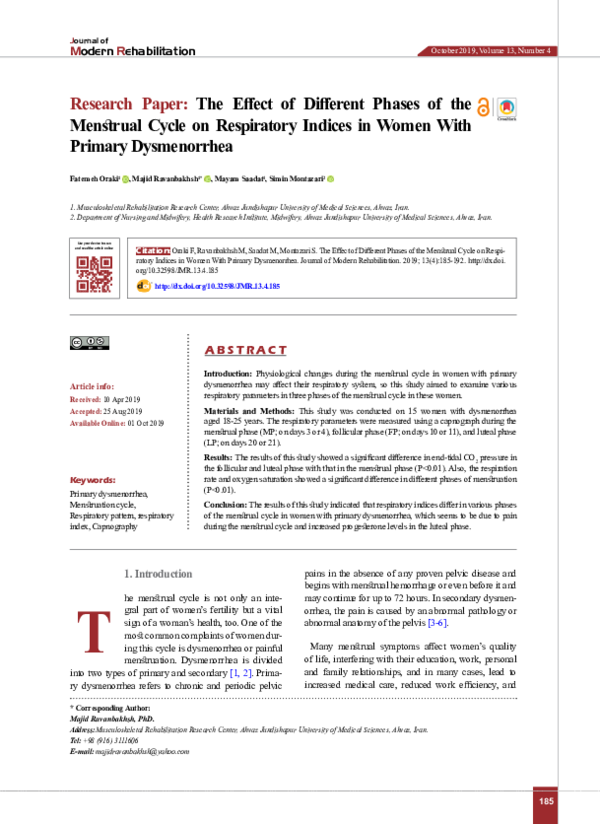 (DOC) Efficacy of Working Ability, Location, Intensity, Days of Pain ...