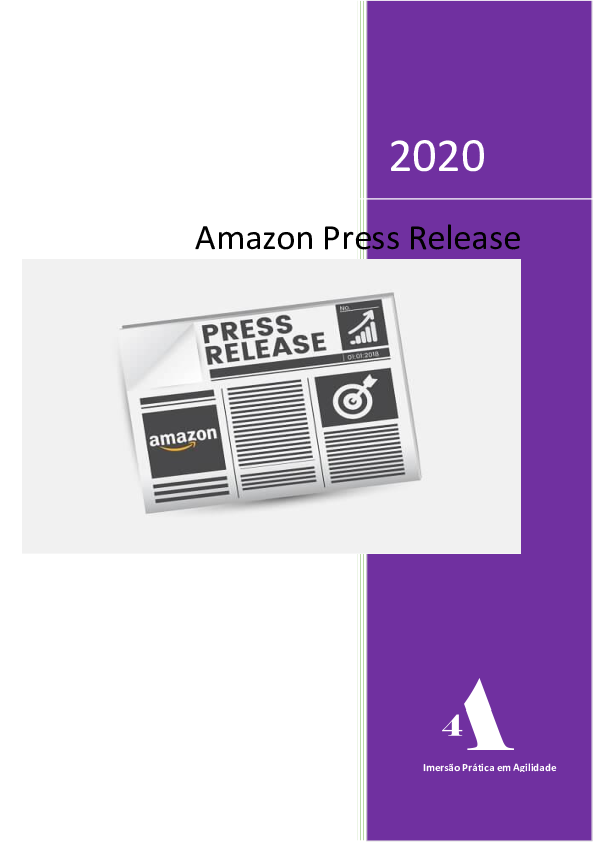(PDF) Amazon Press Release - Lançamento de produtos que agregam valor ...