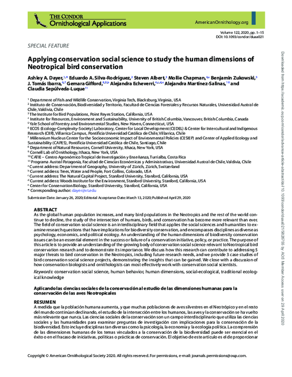 (PDF) Applying conservation social science to study the human ...