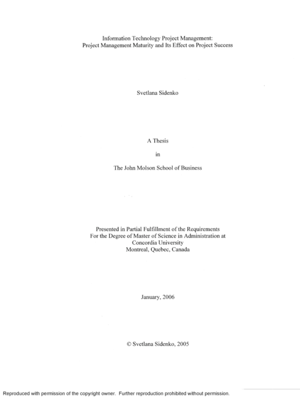 (PDF) Information Technology Project Management: Project Management ...