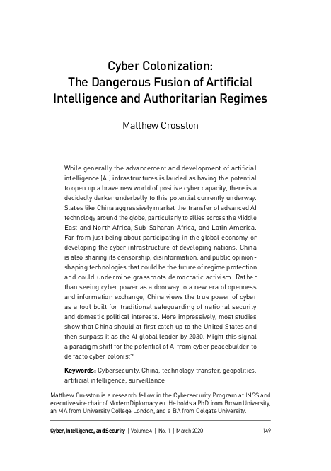 (PDF) Cyber Colonization: The Dangerous Fusion of Artificial ...