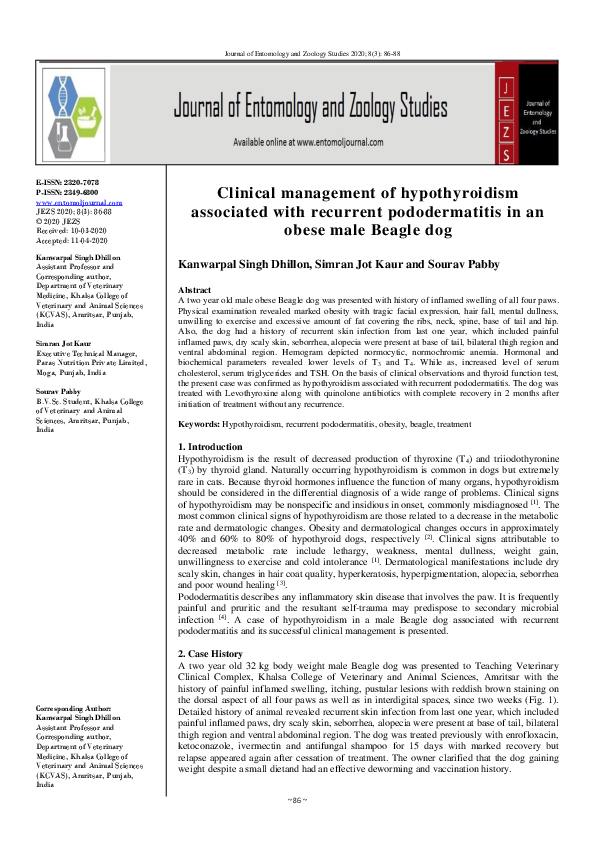 (PDF) Clinical management of hypothyroidism associated with recurrent ...