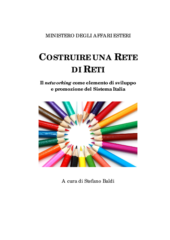(PDF) Costruire una Rete di Reti. Il networking come elemento di ...