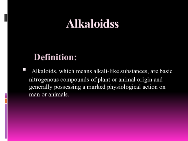 (PPT) Alkaloids