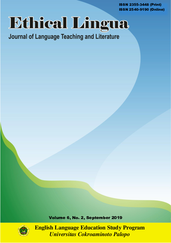 (PDF) Ethical Lingua Journal of Language Teaching and Literature 2019