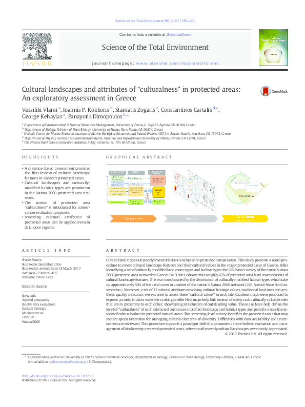 (PDF) Cultural landscapes and attributes of "culturalness" in protected ...