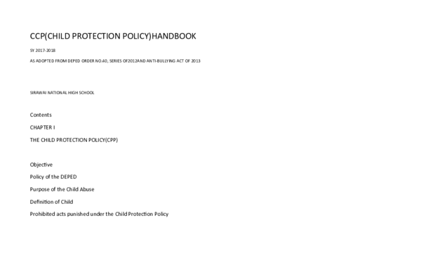 (DOC) CCP(CHILD PROTECTION POLICY)
