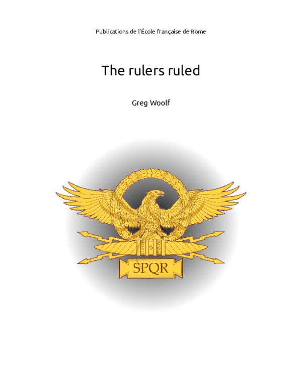 (PDF) The rulers ruled