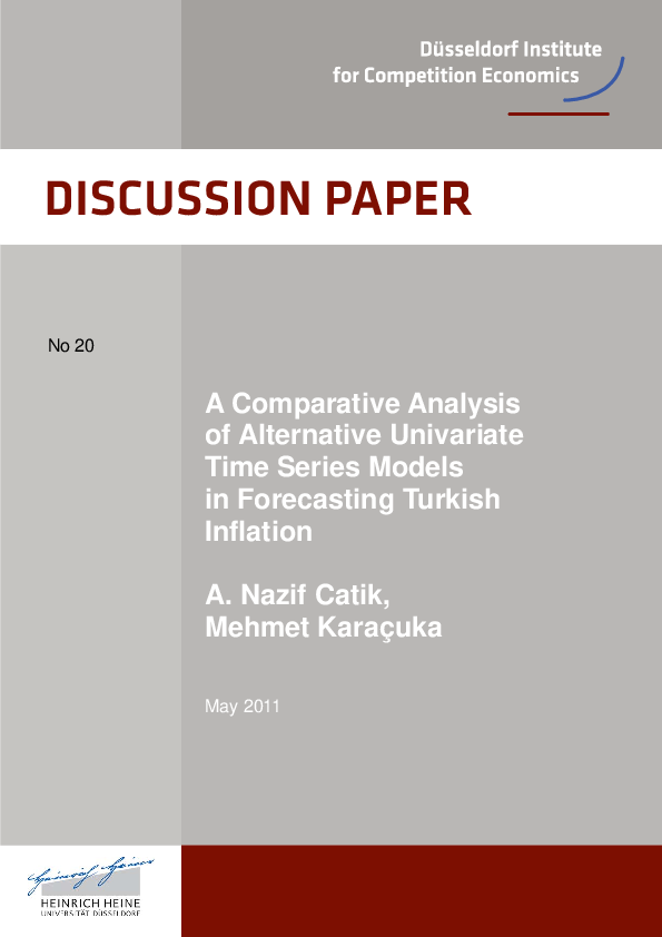 Pdf A Comparative Analysis Of Alternative Univariate Time Series