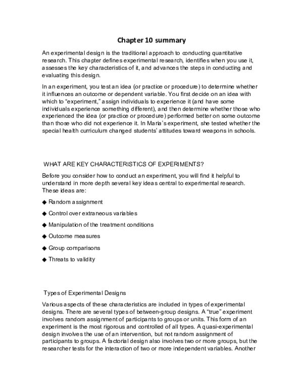 (DOC) Chapter 10 summary