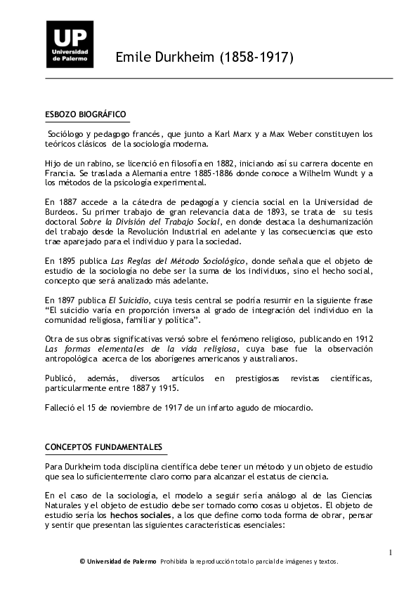 (PDF) Emile Durkheim (1858-1917