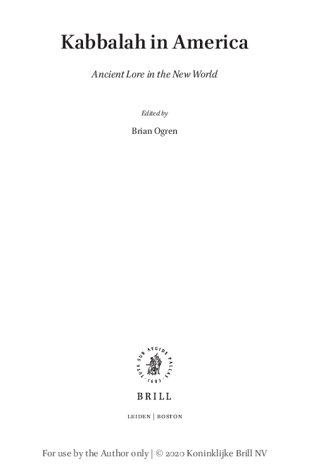 (PDF) The Qabbalah of the Hebrews and the Ancient Wisdom-Religion of ...