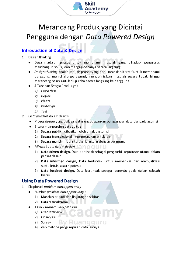 (PDF) Merancang Produk yang Dicintai Pengguna dengan Data Powered ...