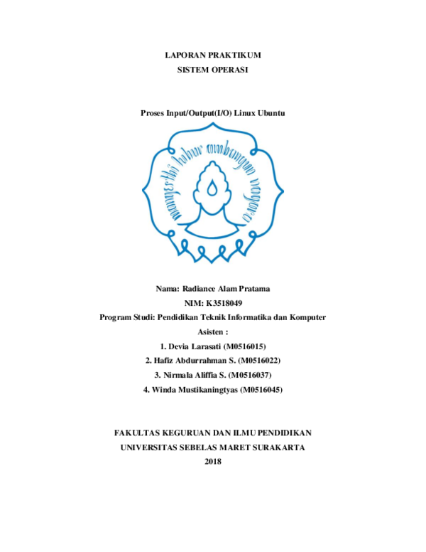 Pdf Laporan Praktikum Sistem Input Output Ubuntu 1404 Lts Radiance