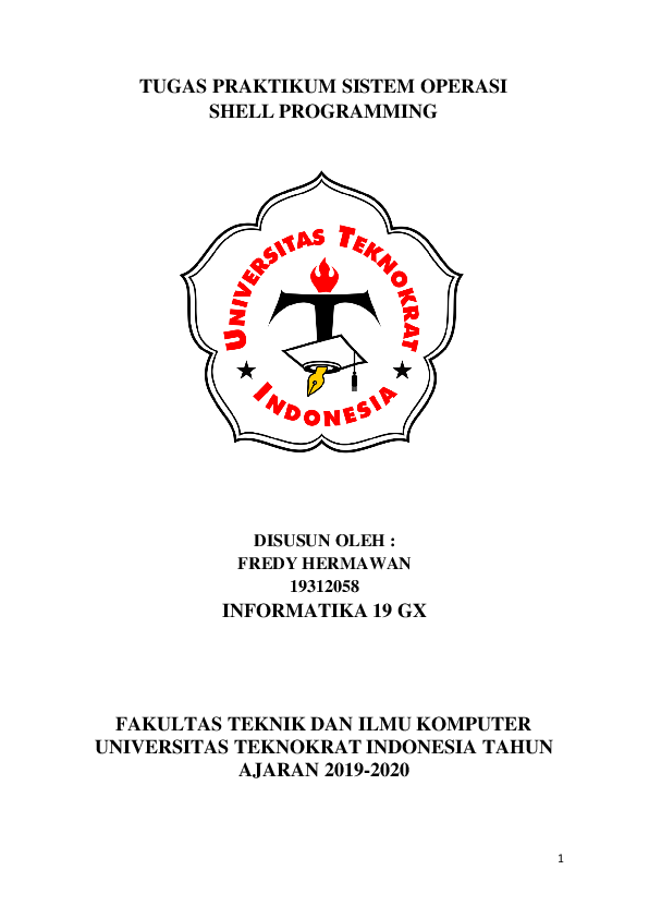(PDF) TUGAS PRAKTIKUM SISTEM OPERASI SHELL PROGRAMMING