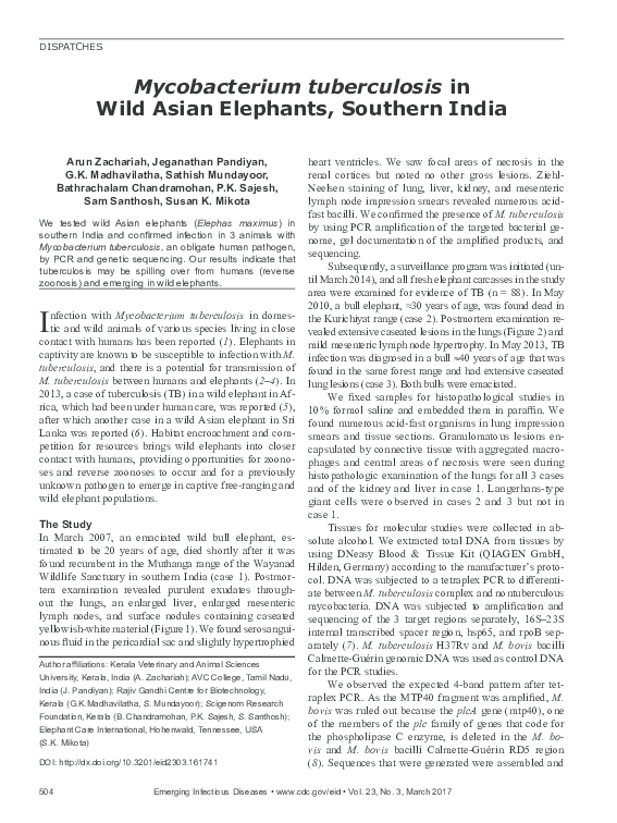 (PDF) Emerging Infectious diseases paper Arun paper