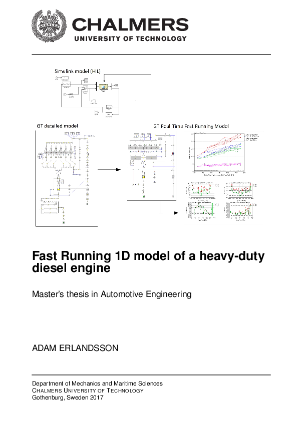 (PDF) Fast Running 1D model of a heavy-duty diesel engine