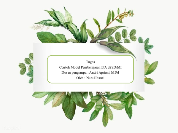 (PPT) Contoh Model Pembelajaran IPA