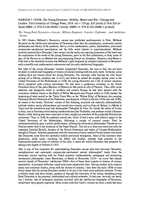 (PDF) Schuster Review of Hal Cook penultimate version