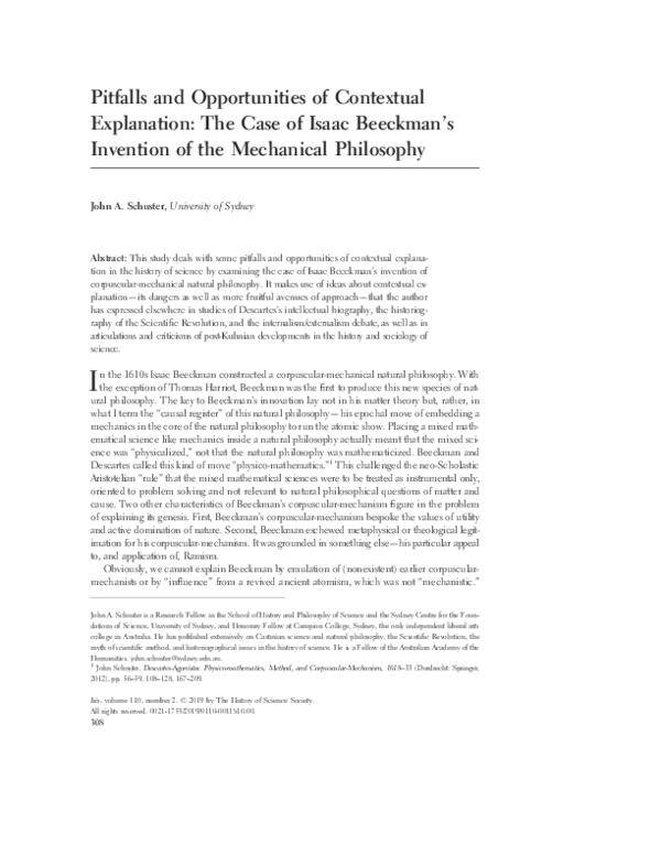 (PDF) Pitfalls and Opportunities of Contextual Explanation: The Case of ...