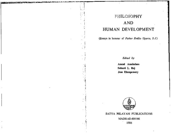 (PDF) Philosophy and Human Development (Essays in Honour of Father ...