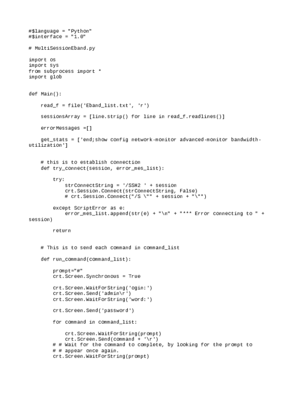 Ericsson Minilink Automation Script | shittu david - Academia.edu
