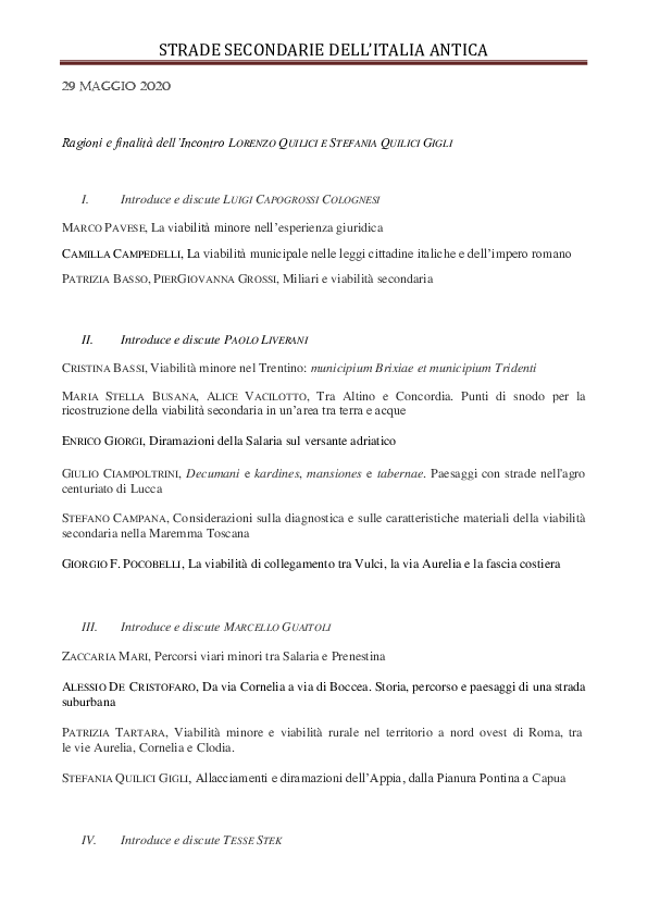 (PDF) Da via Cornelia a via di Boccea. Storia, percorso e paesaggi di ...