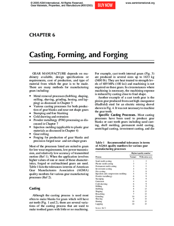 (PDF) Casting, Forming, and Forging