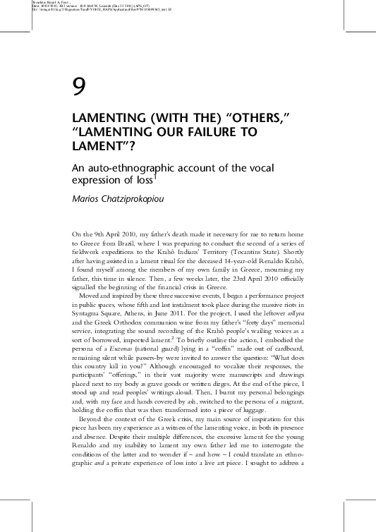 (PDF) Lamenting (with the) 'Others', 'Lamenting our Failure to Lament ...