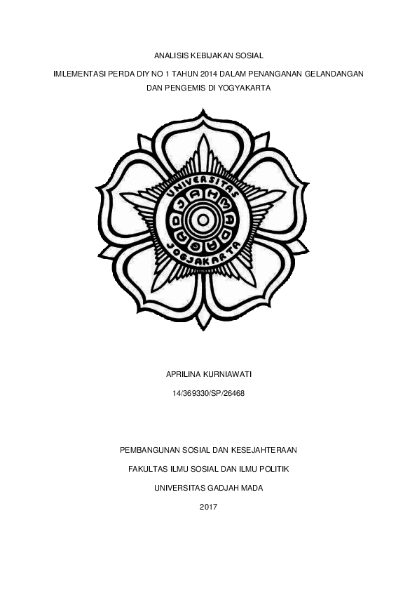 (PDF) Analisis Kebijakan Sosial Implementasi Perda DIY No 1 Tahun 2014 dalam Penanganan ...