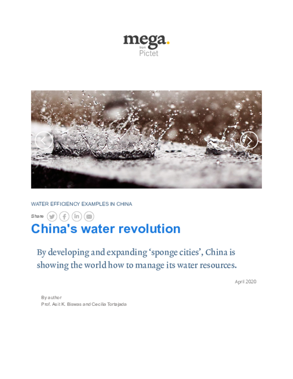 (PDF) China's water revolution