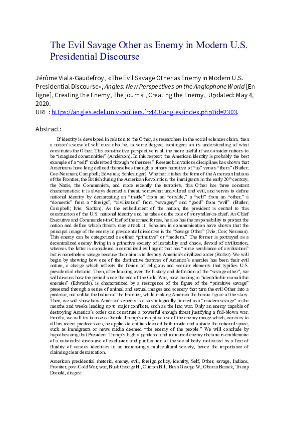 PDF The Evil Savage Other As Enemy In Modern U S Presidential pdf-the-evil-savage-other-as-enemy-in-modern-u-s-presidential