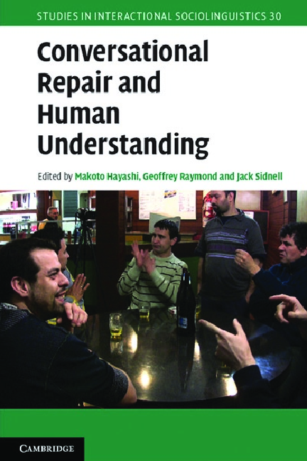 (PDF) Conversational Repair and Human Understanding (Cover and TOC)