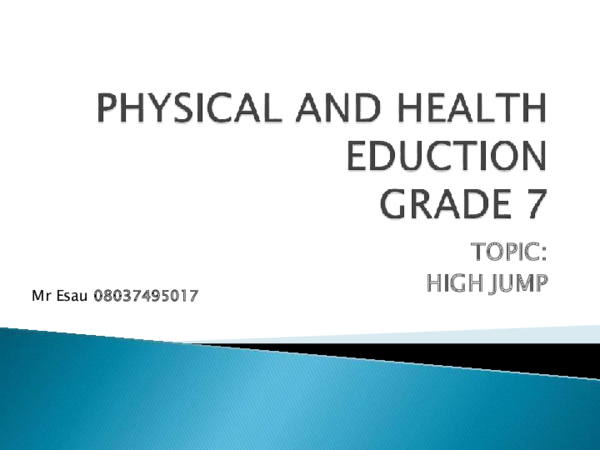 (PDF) TOPIC: HIGH JUMP